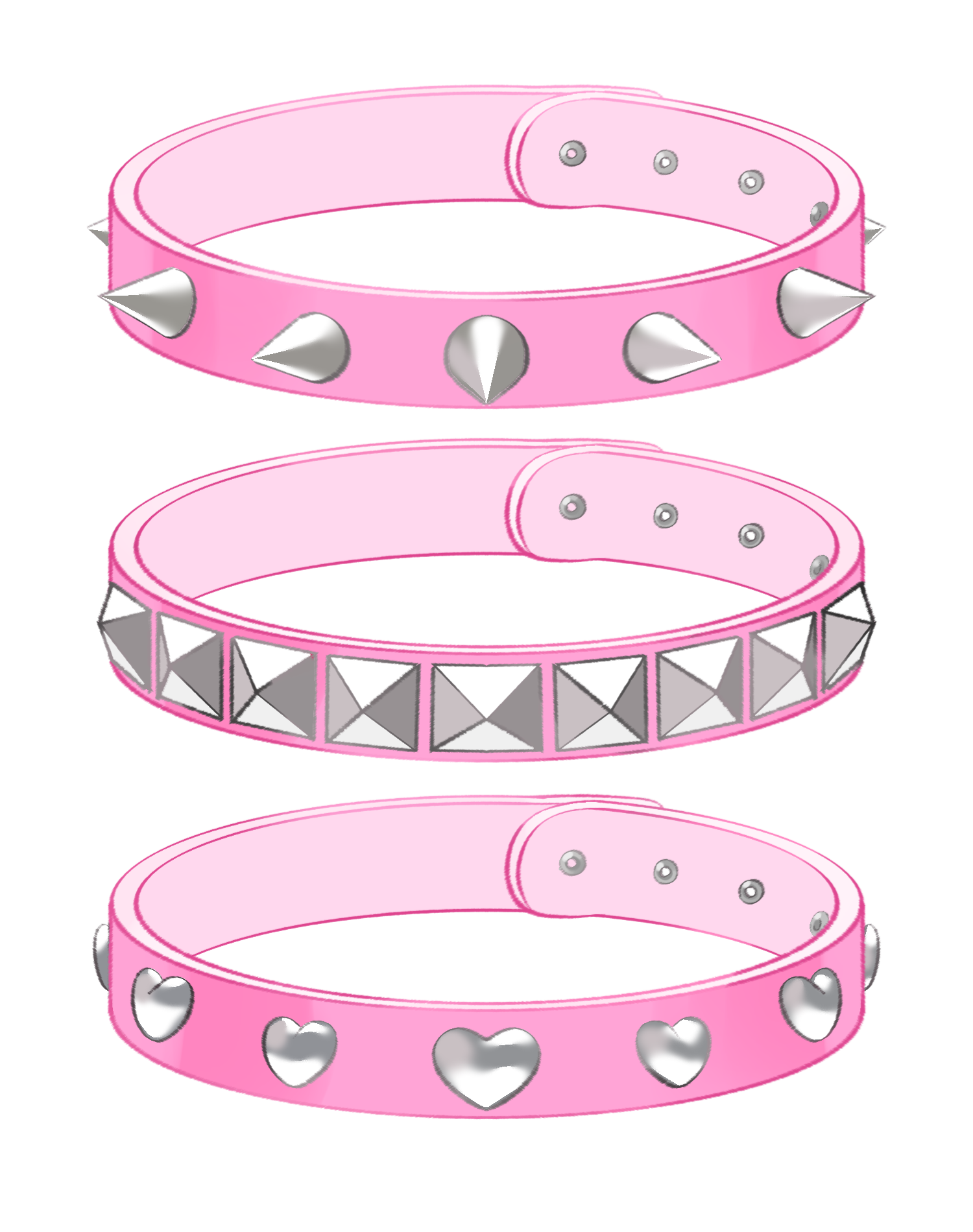 Spiked collars - ibisPaint