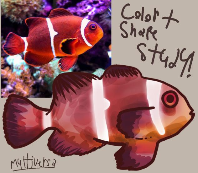 color and shape study - ibisPaint