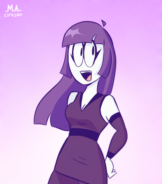 Purple Lady - ibisPaint