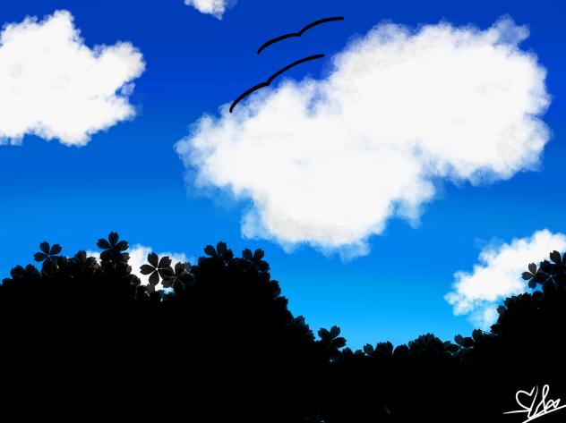 Nice blue sky - ibisPaint