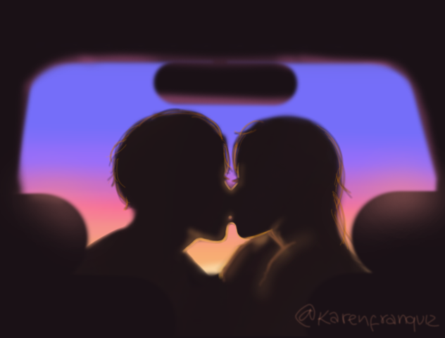 sunset view - ibisPaint