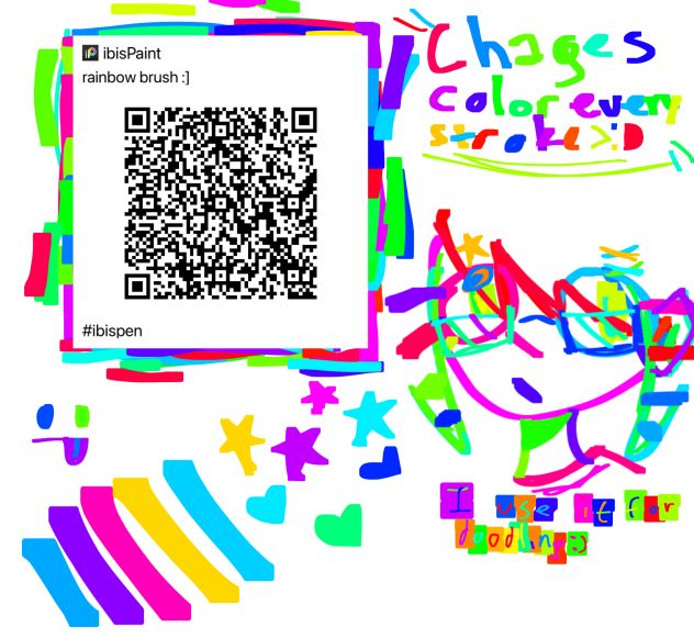 Rainbow brush - ibisPaint