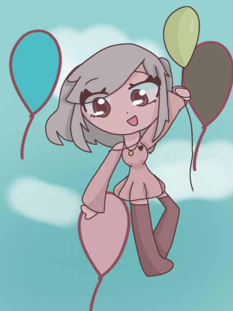 Balloon flying - ibisPaint