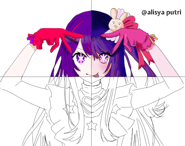 continue drawing hoshino ai - ibisPaint