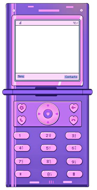 Flip phone frame - ibisPaint