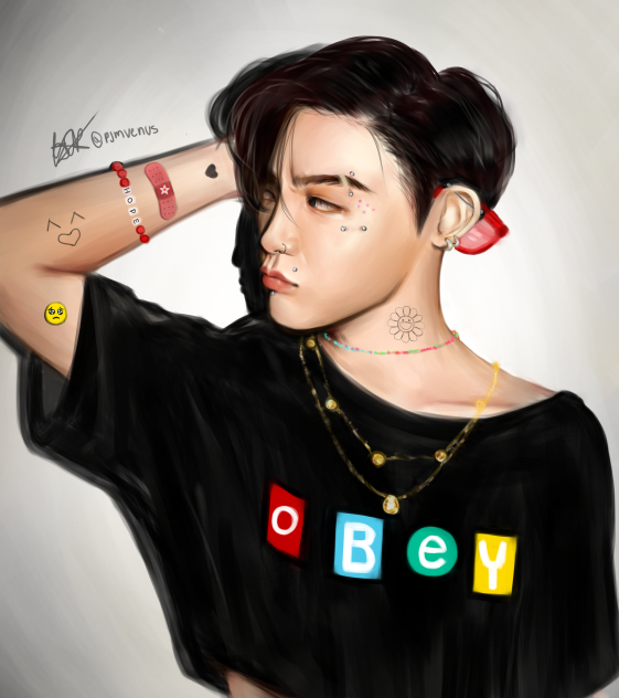 hoseok soft punk core 🥺⛓ - ibisPaint
