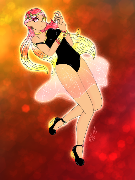 galaxy princess, but fiery - ibisPaint