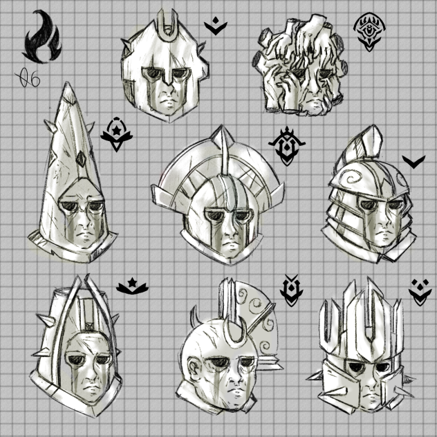 HELMETS (Fire faction) - ibisPaint