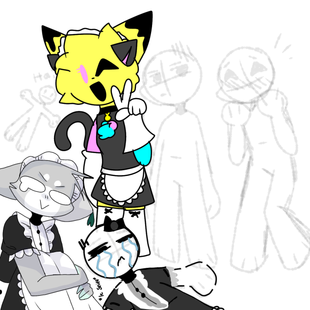 maid outfit collab - ibisPaint