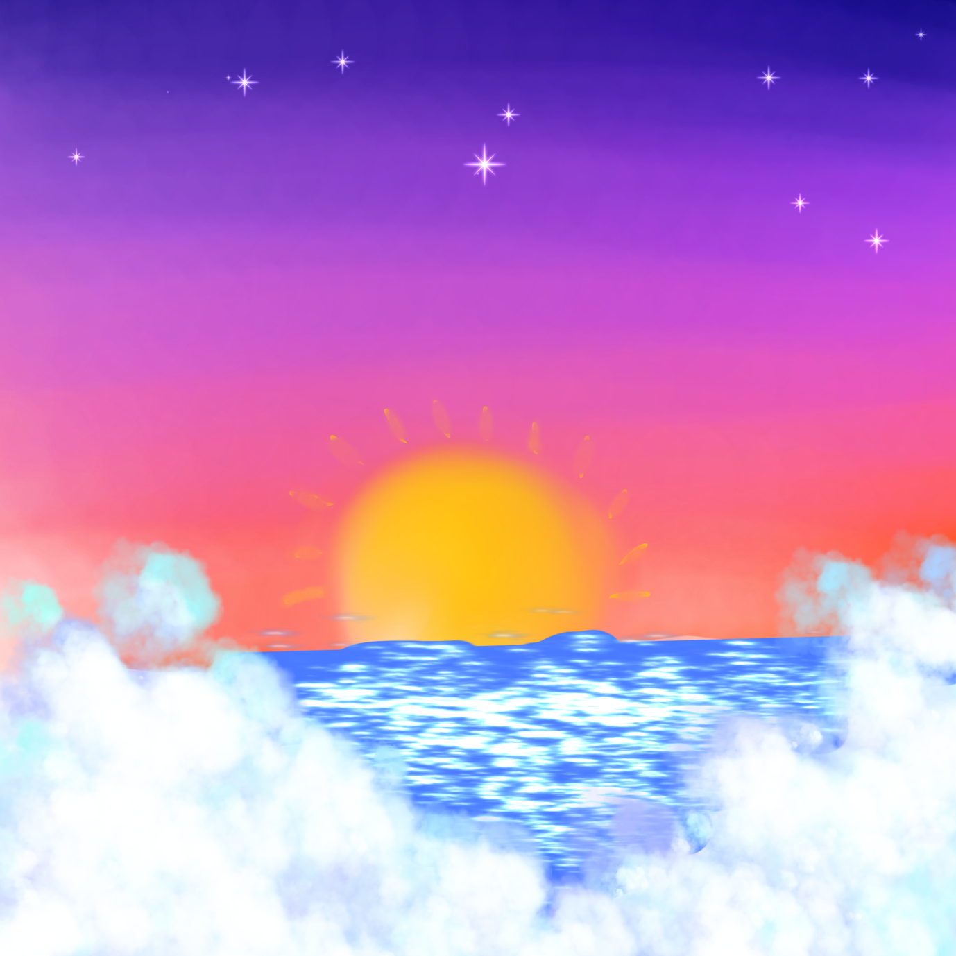 🌅 De sunset 🌅 - ibisPaint
