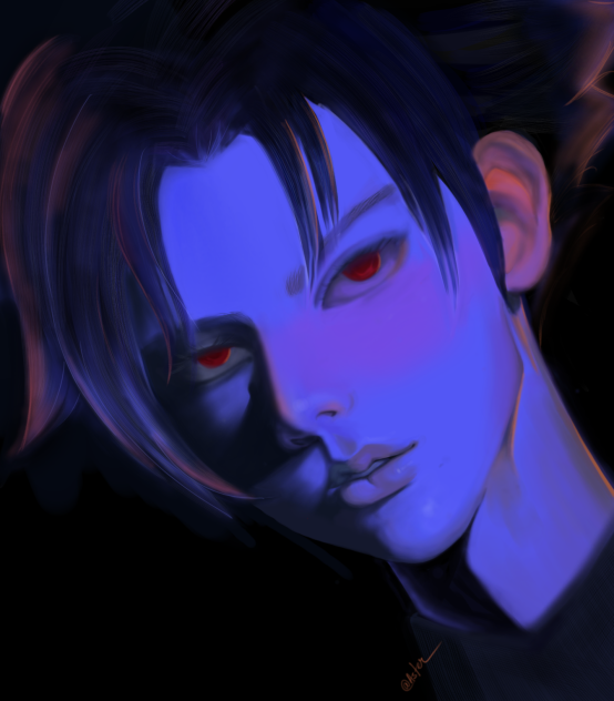 Sasuke Uchiha Light study 3 - ibisPaint