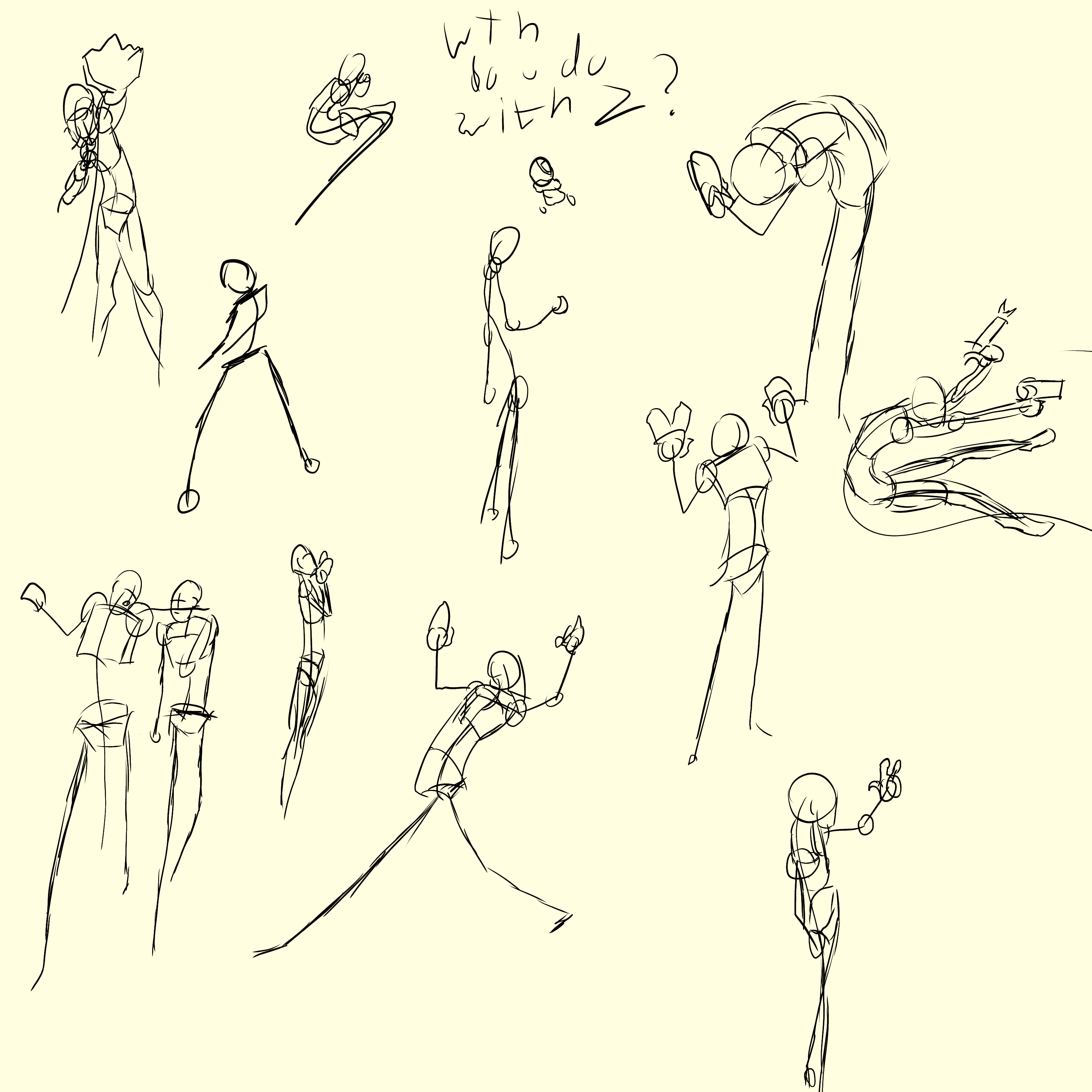 Random gesture drawings. - ibisPaint