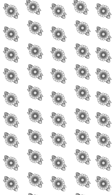flower pattern 3 greyscale. - ibisPaint