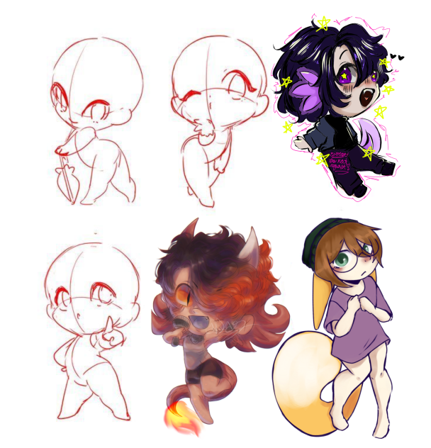 Chibi collab! 🌟 - ibisPaint