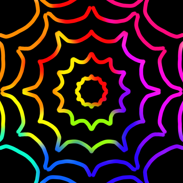 colorful cobwebs - ibisPaint