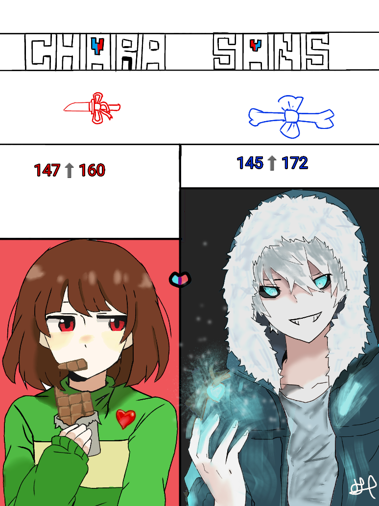 sans和chara身高 - ibisPaint
