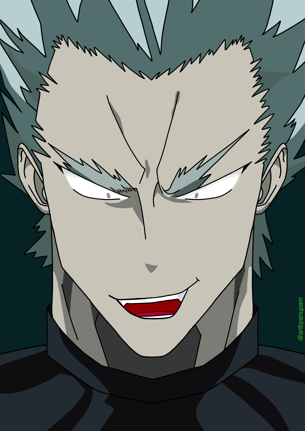 Garou artwork (from One Punch Man) - ibisPaint