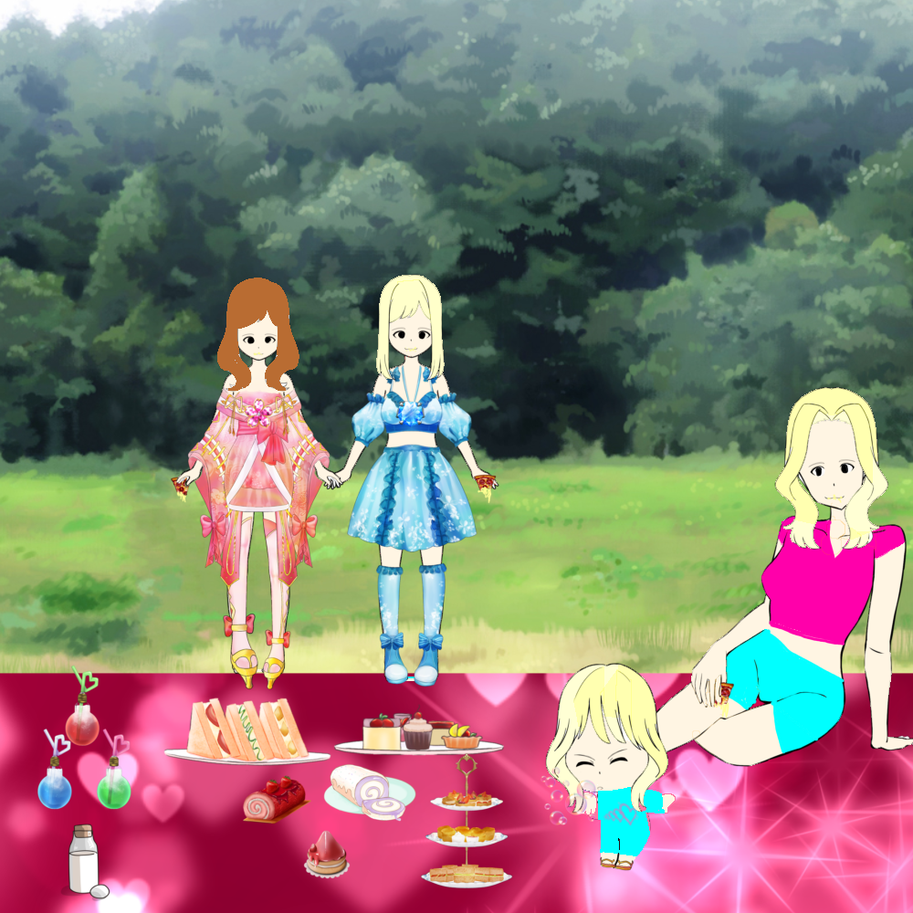 Besties at a picnic - ibisPaint