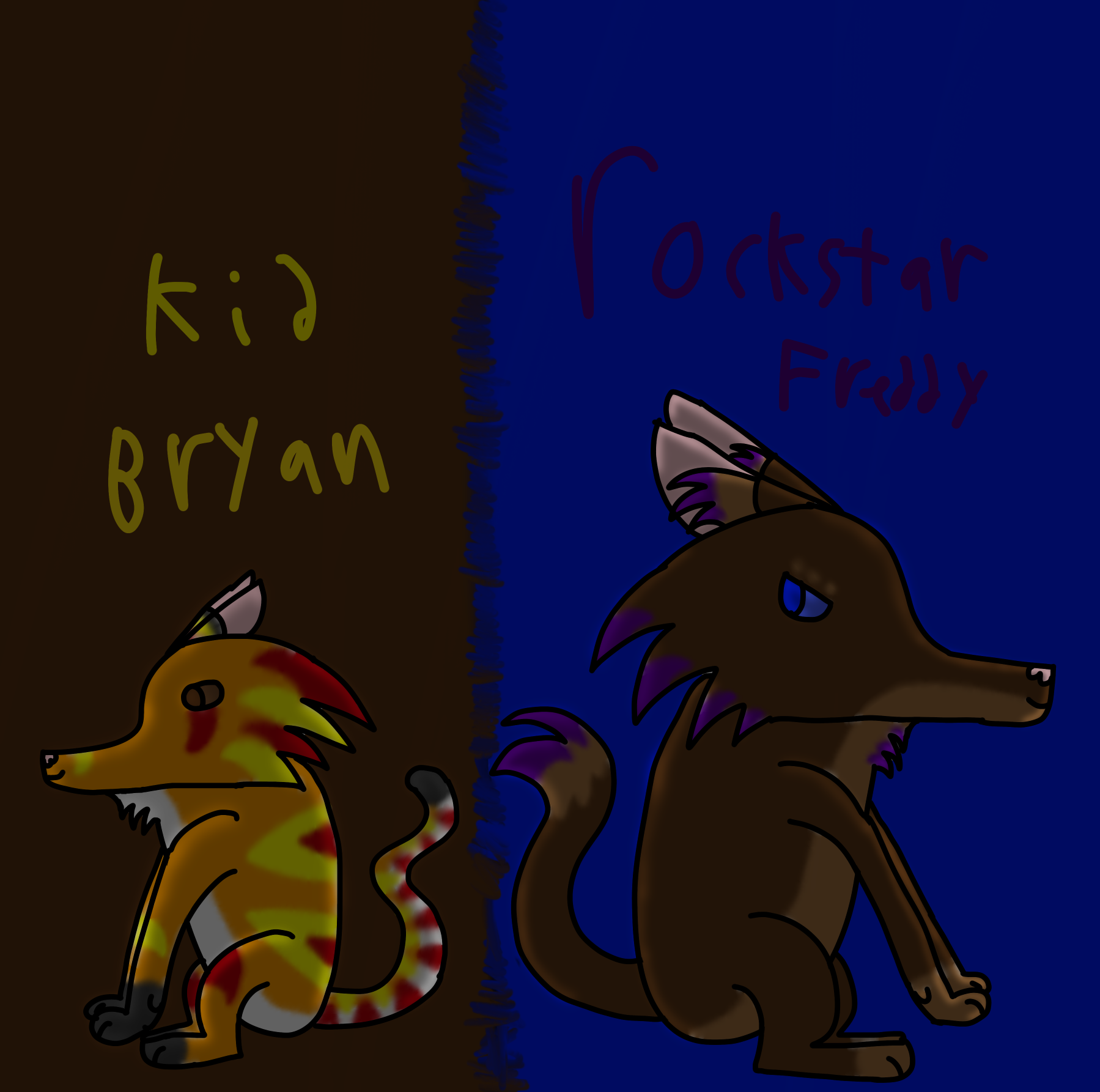 kid bryan and rockstar Freddy - ibisPaint