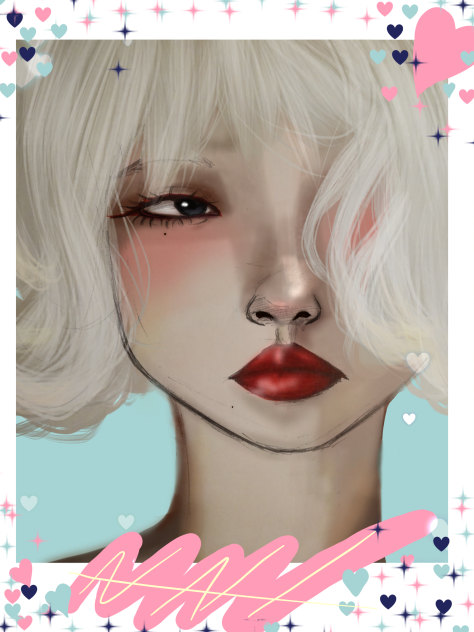 blonde girl - ibisPaint