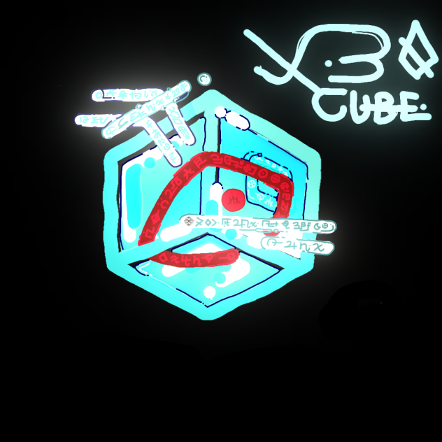 X3 Cube model - ibisPaint