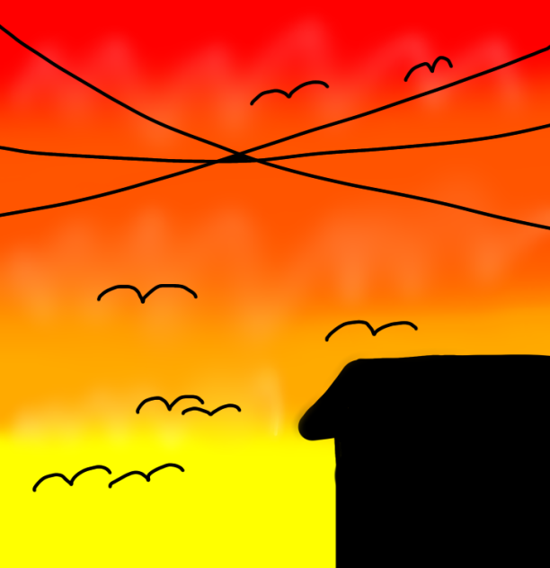 The sun setting but it super nice - ibisPaint