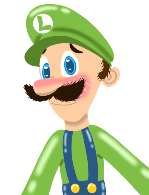 Kawaii Luigi + Blush - ibisPaint