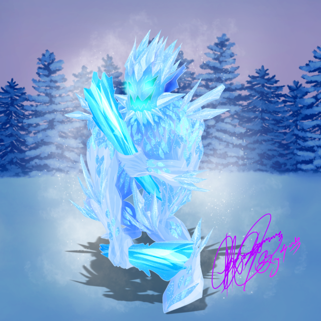 Ice ogre. - ibisPaint