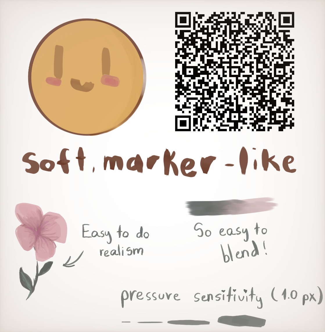 soft calligraphy brush - ibisPaint