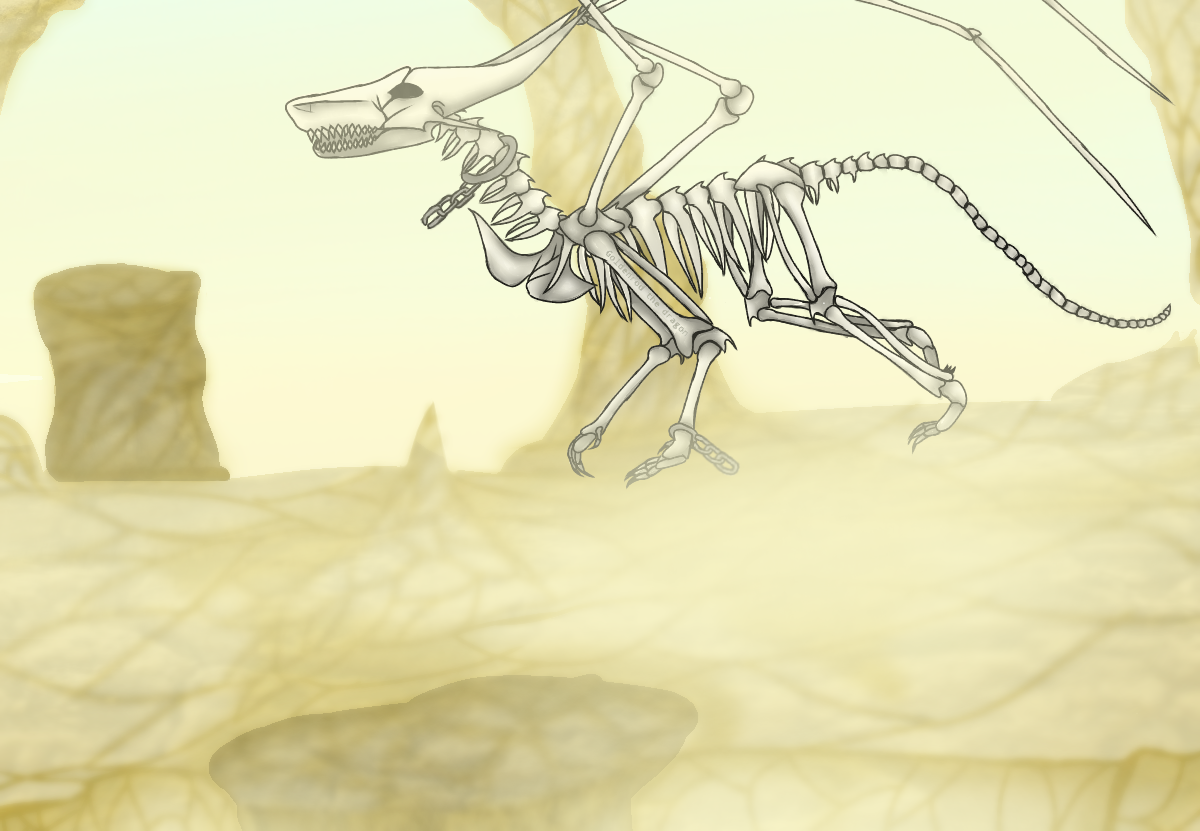 skeleton dragon - ibisPaint