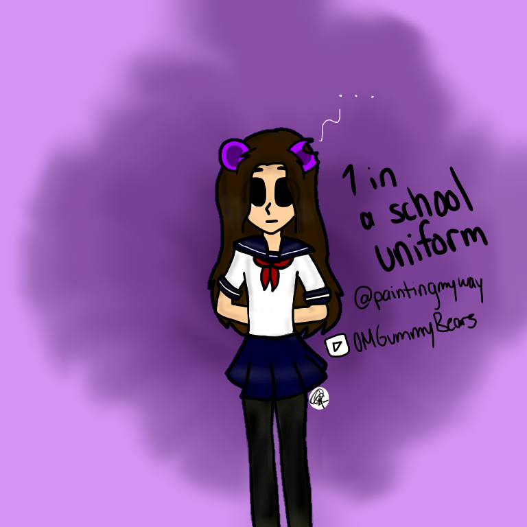 Grace OC in a school uniform (challenge) - ibisPaint