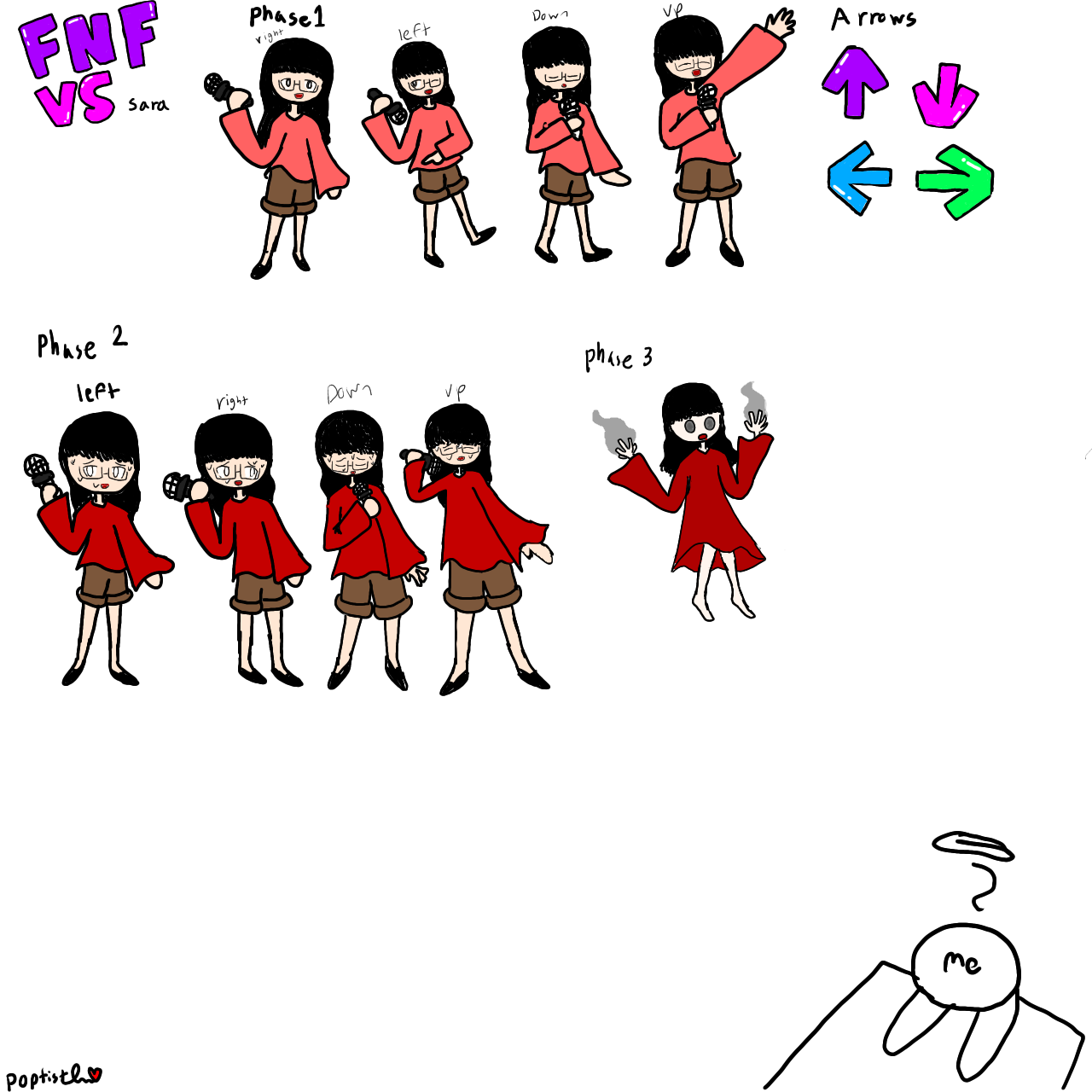 FNF VS Sara - ibisPaint