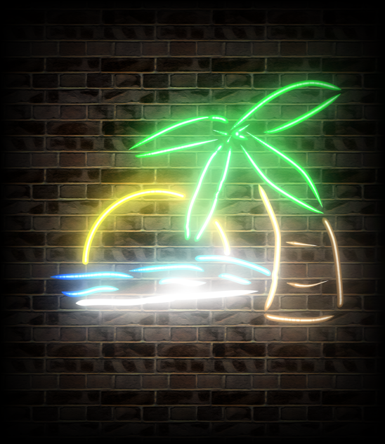 Neon beach~ - ibisPaint