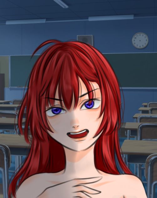 dark classroom - ibisPaint