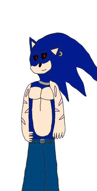 Tall bottom Sonic exe speedpaint - ibisPaint