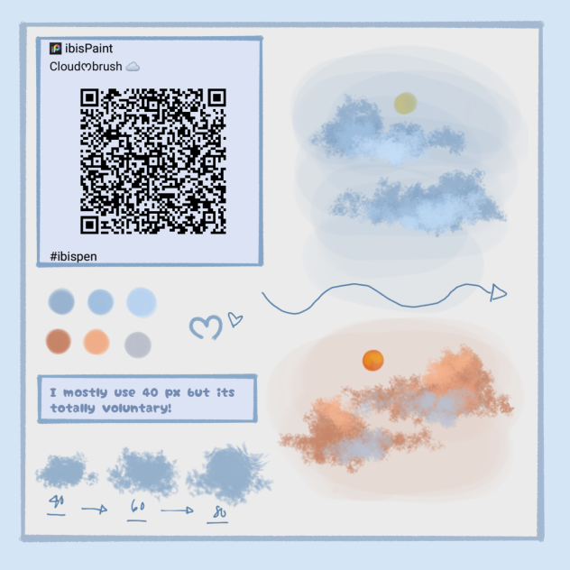 Cloudᰔbrush - ibisPaint