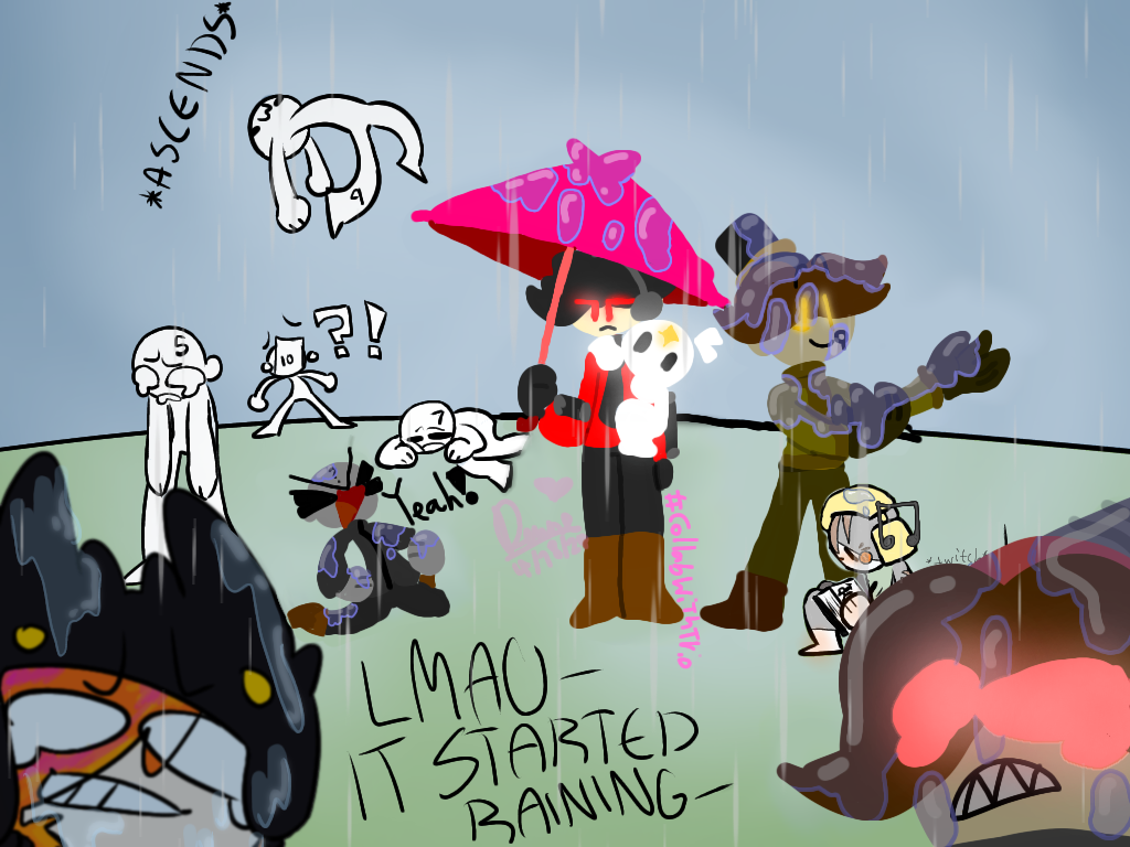 OH MAH GAD, ITS RAINING slime...¿ - ibisPaint