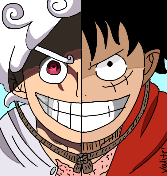 Luffy and Gear 5 Luffy - ibisPaint