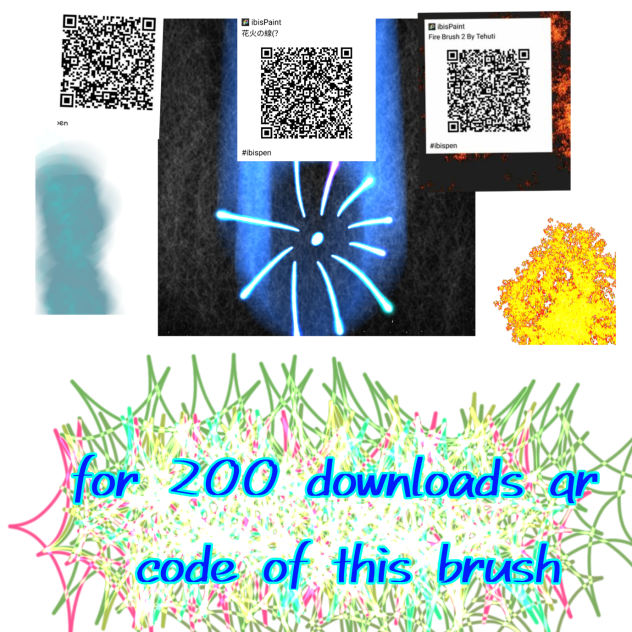 Brushes neon, fire, water. - ibisPaint