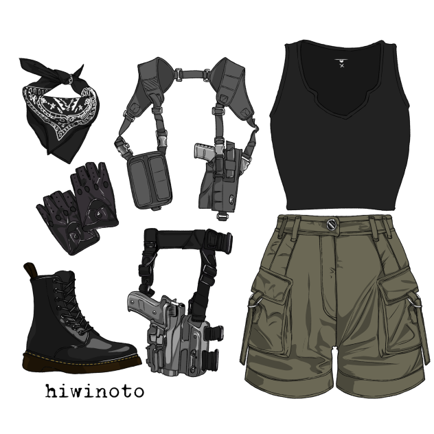 Tech-wear Set (07) 🔗 - ibisPaint