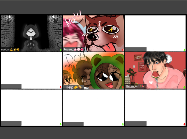 zoom call collab - ibisPaint