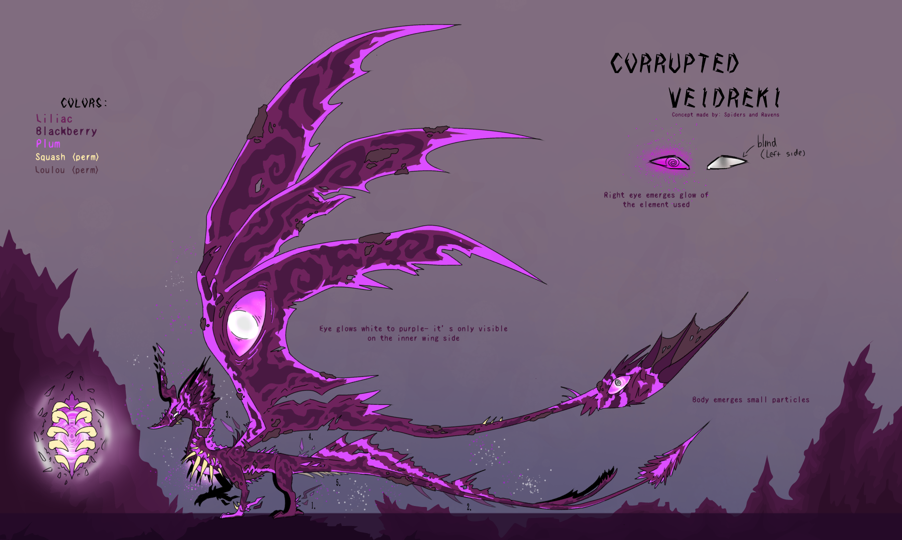 Corrupted veidreki concept art - ibisPaint