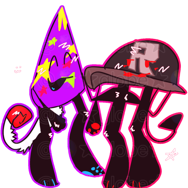 poob & pest as os characters! - ibisPaint