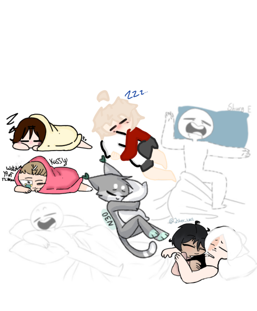 Sleeping Collab with @Caroline Cooksey - ibisPaint