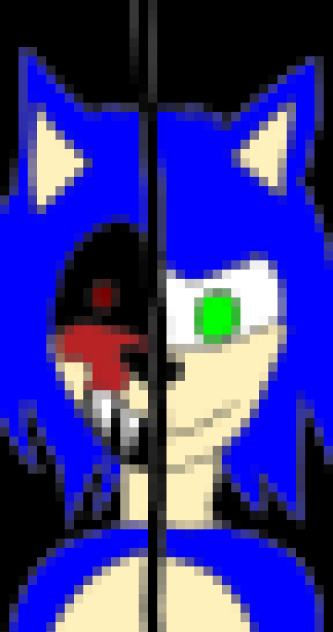 sonic and sonic exe - ibisPaint