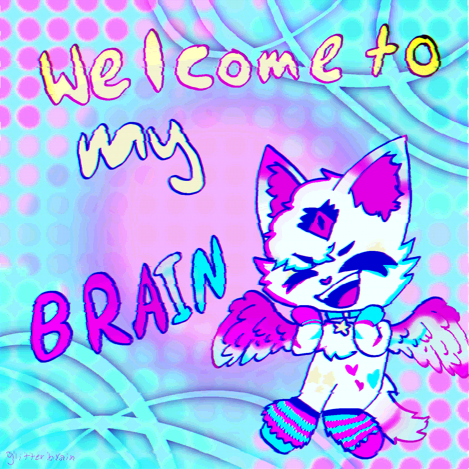Welcome to my BRAIN - cover art - ibisPaint