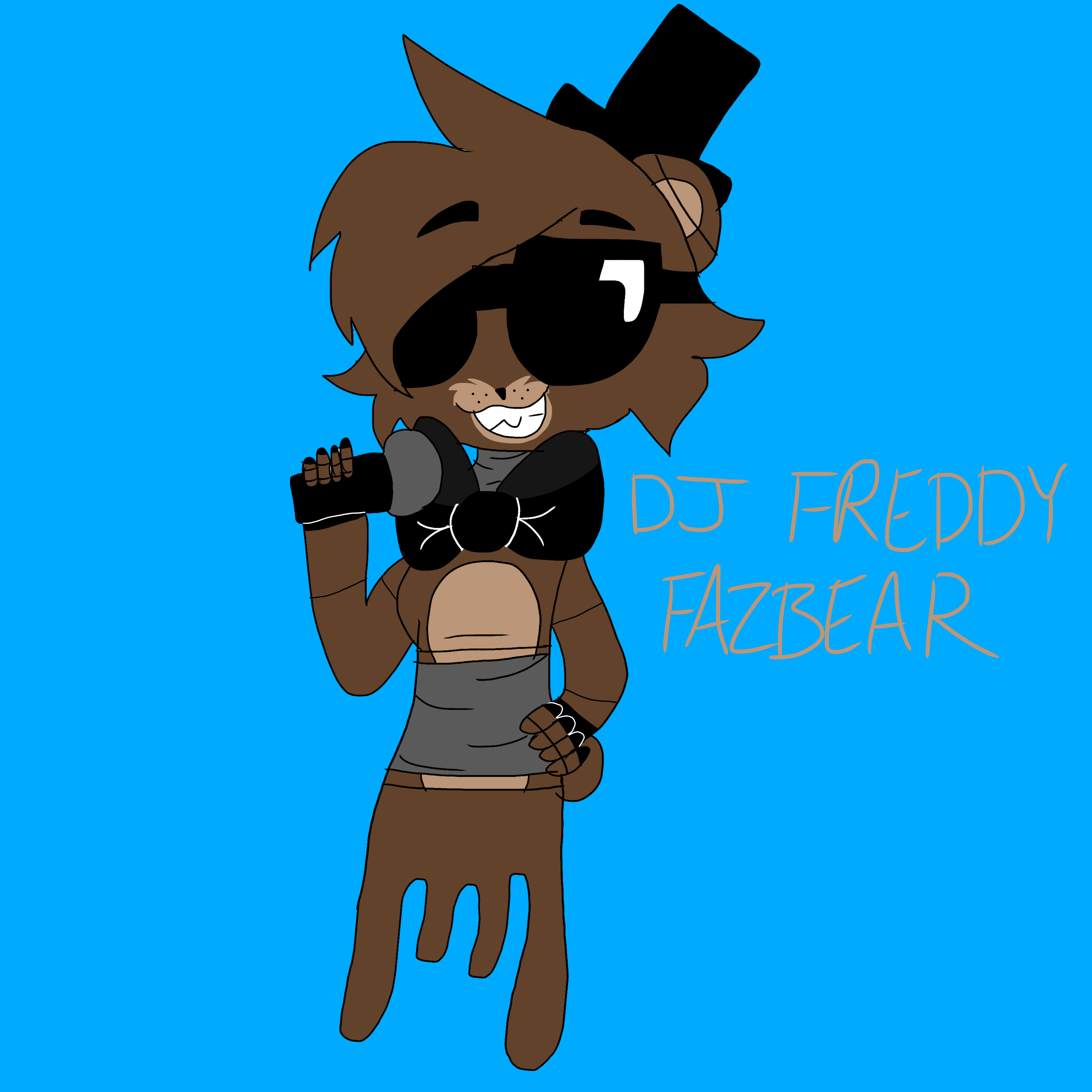 DJ FREDDY FAZBEAR (speed paint - ibisPaint