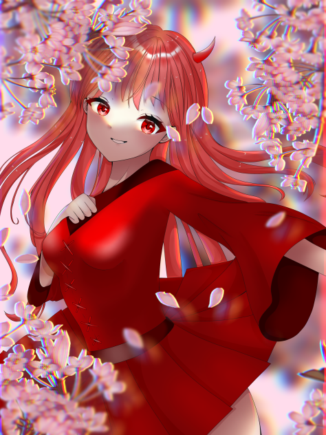 La fleur rouge - ibisPaint