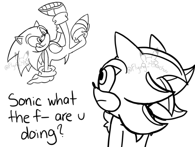 Random Sonic doodle - ibisPaint