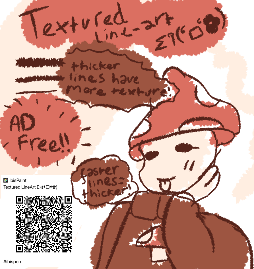 Pens I Use- Textured Line-Art! - ibisPaint